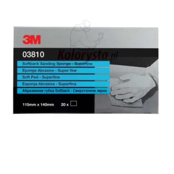 Materiał ścierny na piance Super Fine 03810 - 3M - MATERIAŁY ŚCIERNE