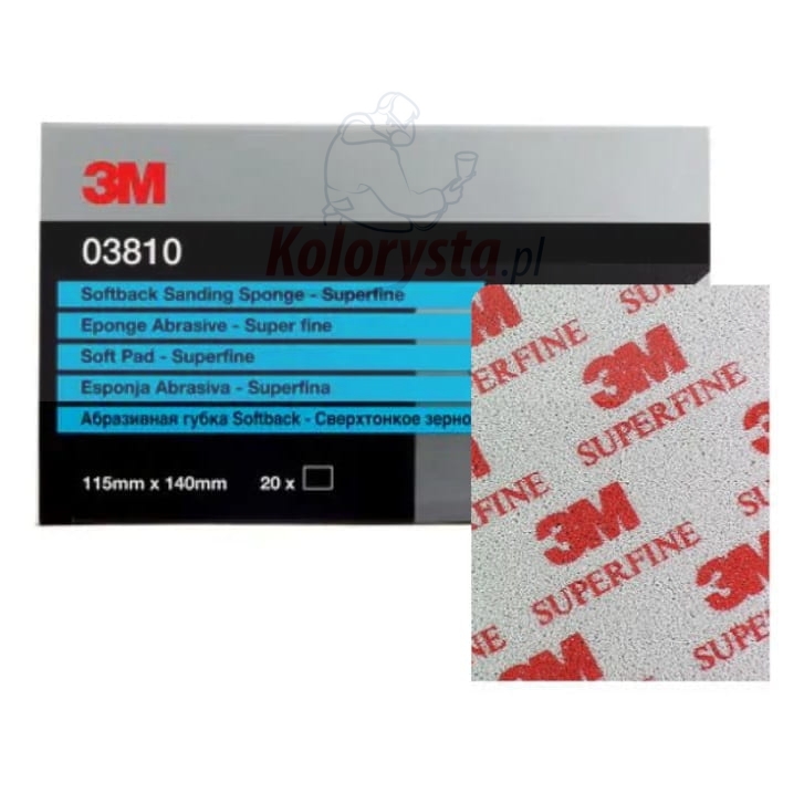 Materiał ścierny na piance Super Fine 03810 - 3M - MATERIAŁY ŚCIERNE